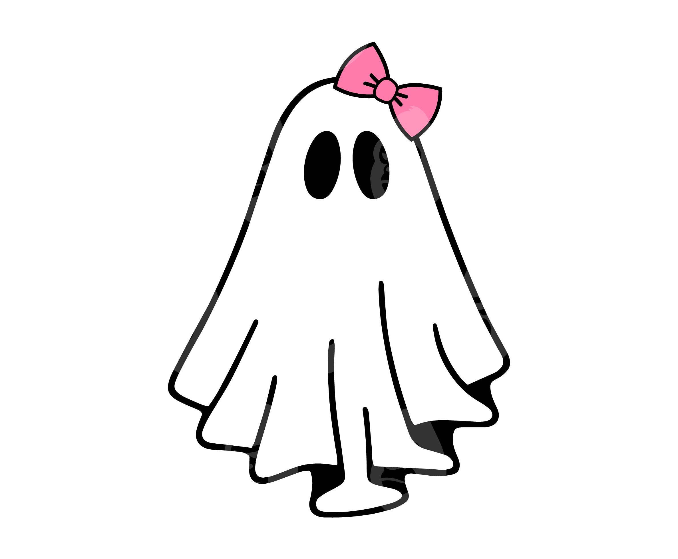Ghost Svg, Cute Spokky Girl Png, Boo Haw, Halloween, Spooky Vibes ...