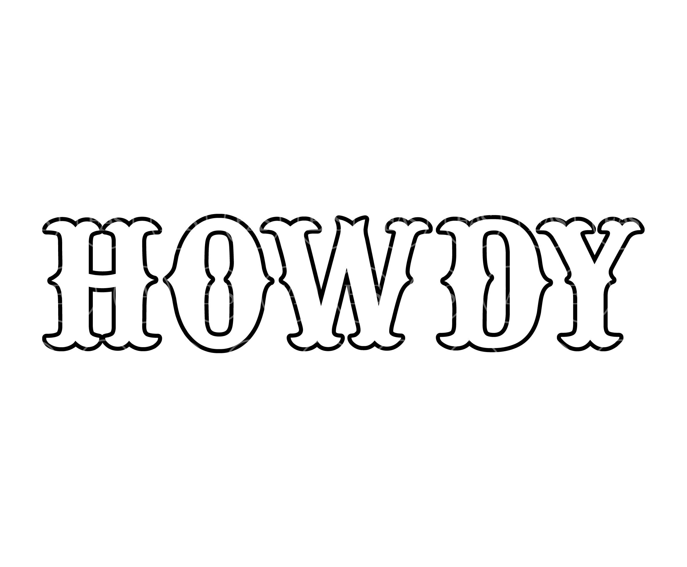 Howdy Svg Cowboy Svg Western Svg Cowgirl Svg Country Svg. - Etsy Ireland