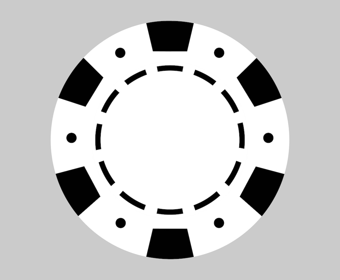 White Casino Chip Svg, Casino Chip Png, Casino Coin Svg, Poker ...