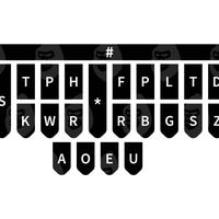 Stenography Keyboard .SVG Printable | Steno Chart, Court Reporter Art ...