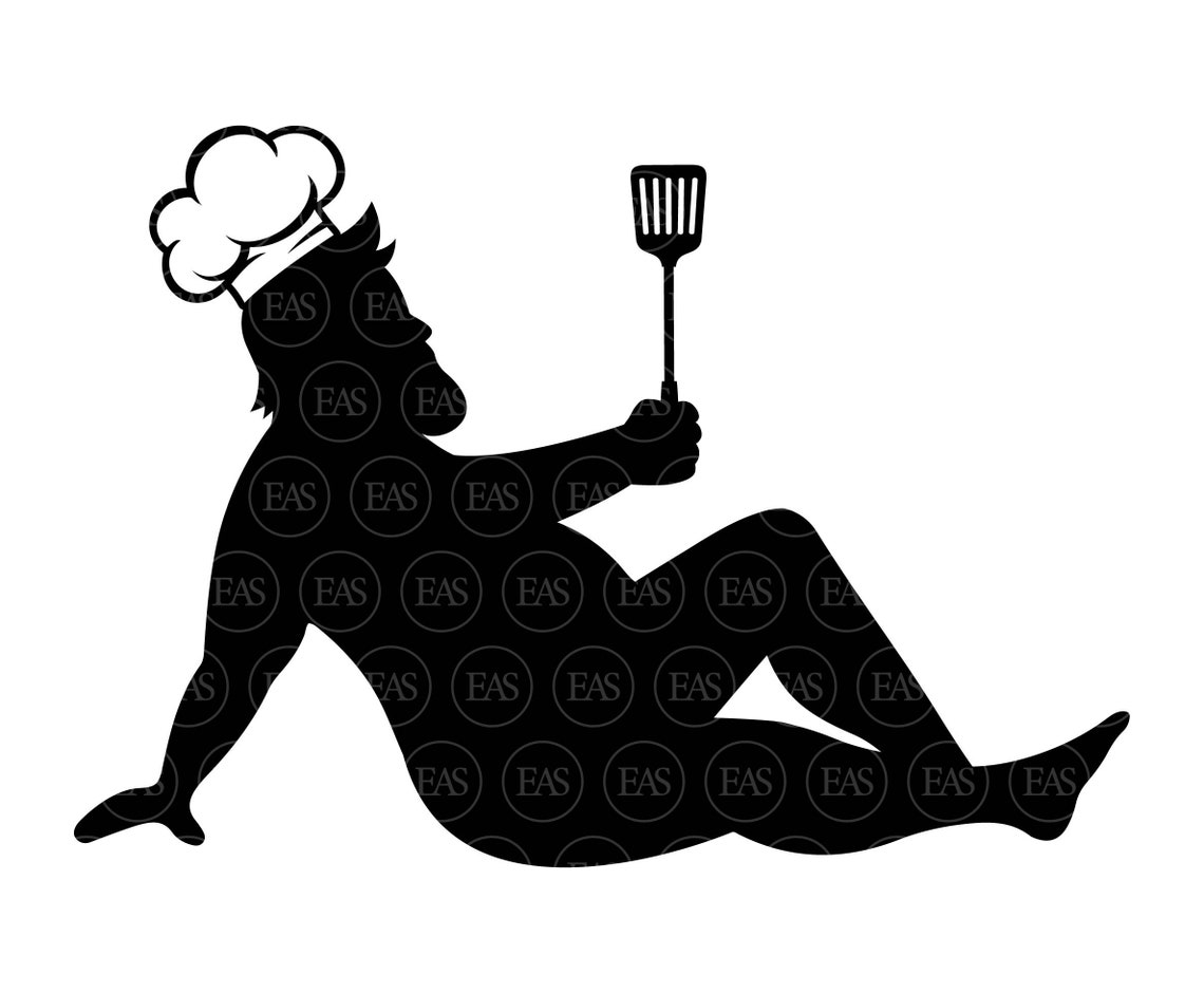 Chef Cook Thick Mudflap Guy Svg Fat Chubby Man Svg Curvy - Etsy