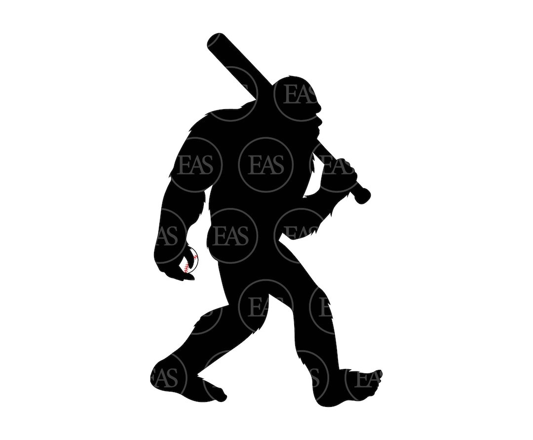 Bigfoot Svg, Baseball Svg, Cheer Mom, Big Foot, Yeti, Sasquatch. Vector ...