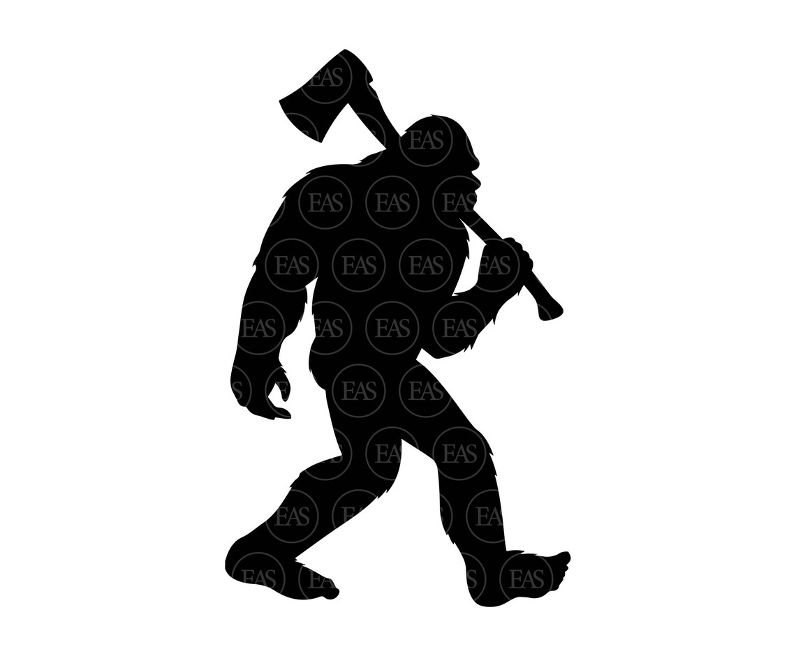 Bigfoot With Axe Svg, Big Foot Svg, Lumberjack, Woodsman, Woodworker ...