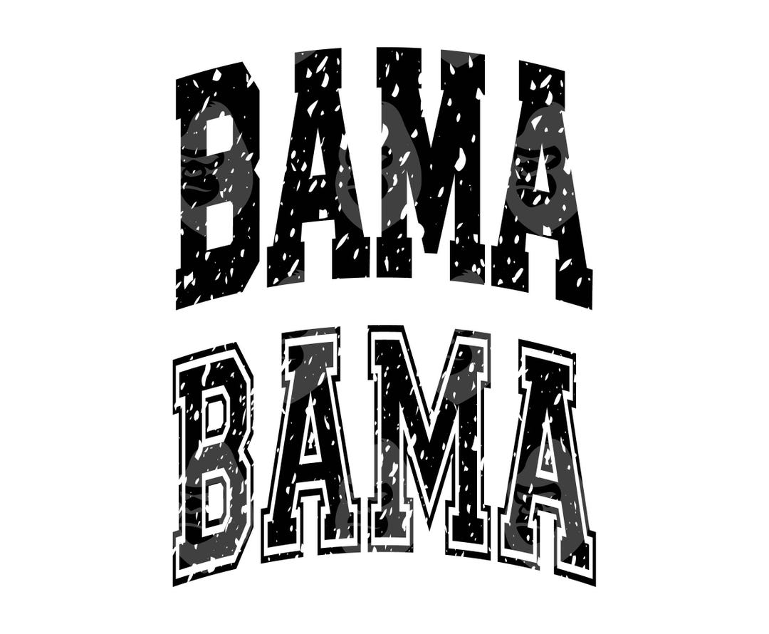 Grunge Alabama Svg, Bama Png, Distressed Alabama Png, Arched Varsity ...
