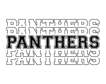 Panthers Font Vector - Etsy