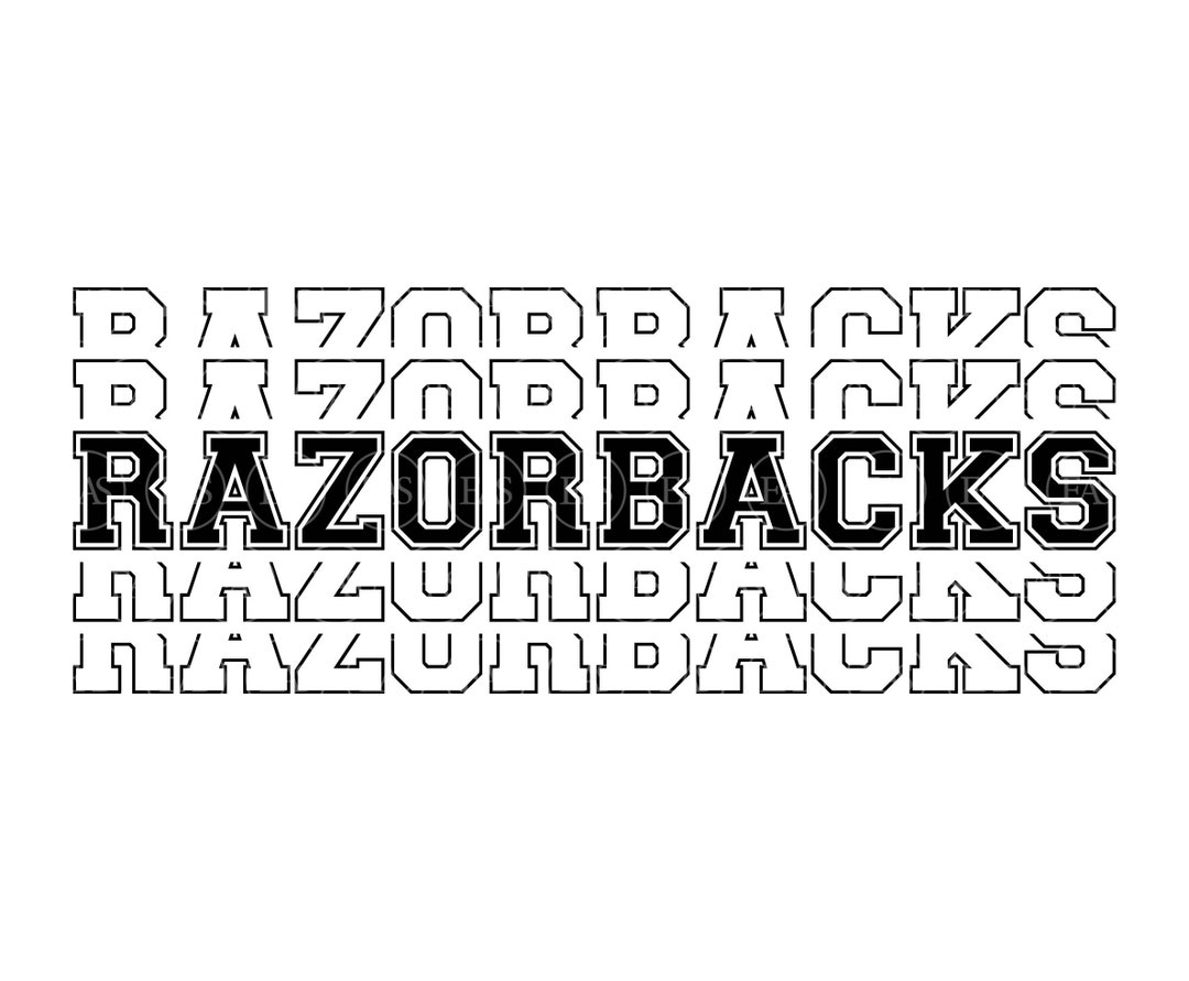 Stacked Razorbacks Svg Go Razorbacks Svg Run Team Razorbacks - Etsy Israel