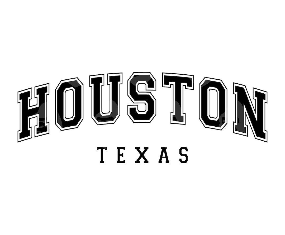 Houston Texas Svg, Houston Texas Png, Arched Varsity Font Svg, America ...