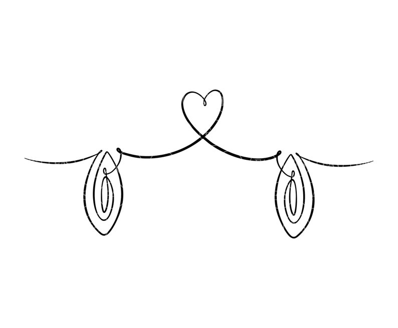 Line Art Vagina Svg Lesbian Couple Svg Continuous Line - Etsy