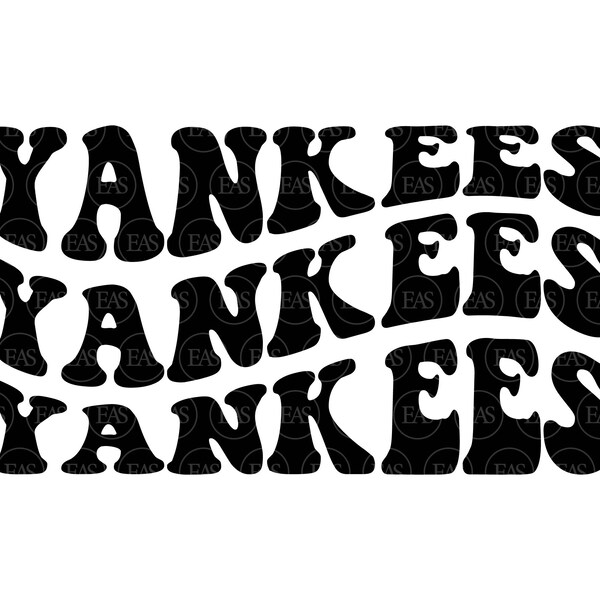 New York Yankees Font Svg - Etsy