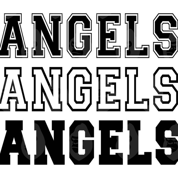 Angels Jersey Font - Etsy