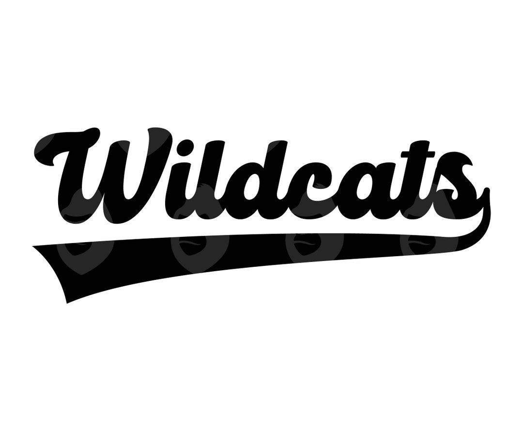 Wildcats Svg, Go Wildcats Png, Wildcats Team, Retro Vintage Groovy Font ...