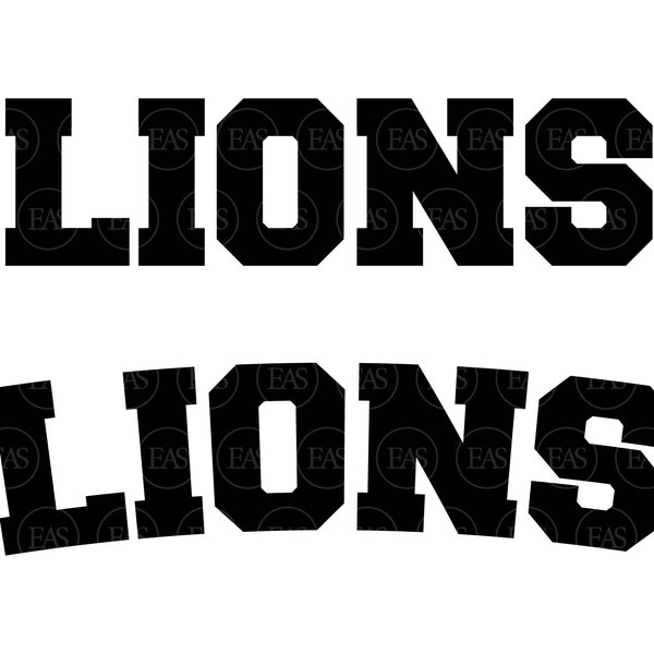 Detroit Lions Font - Etsy