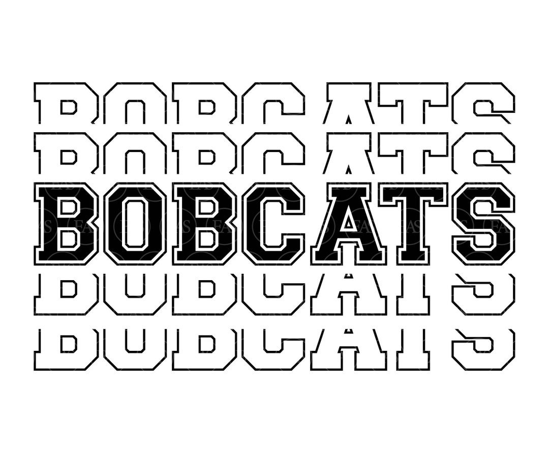 Stacked Bobcats Svg, Go Bobcats Svg, Run Bobcatsteam Svg, Sport Jersey ...