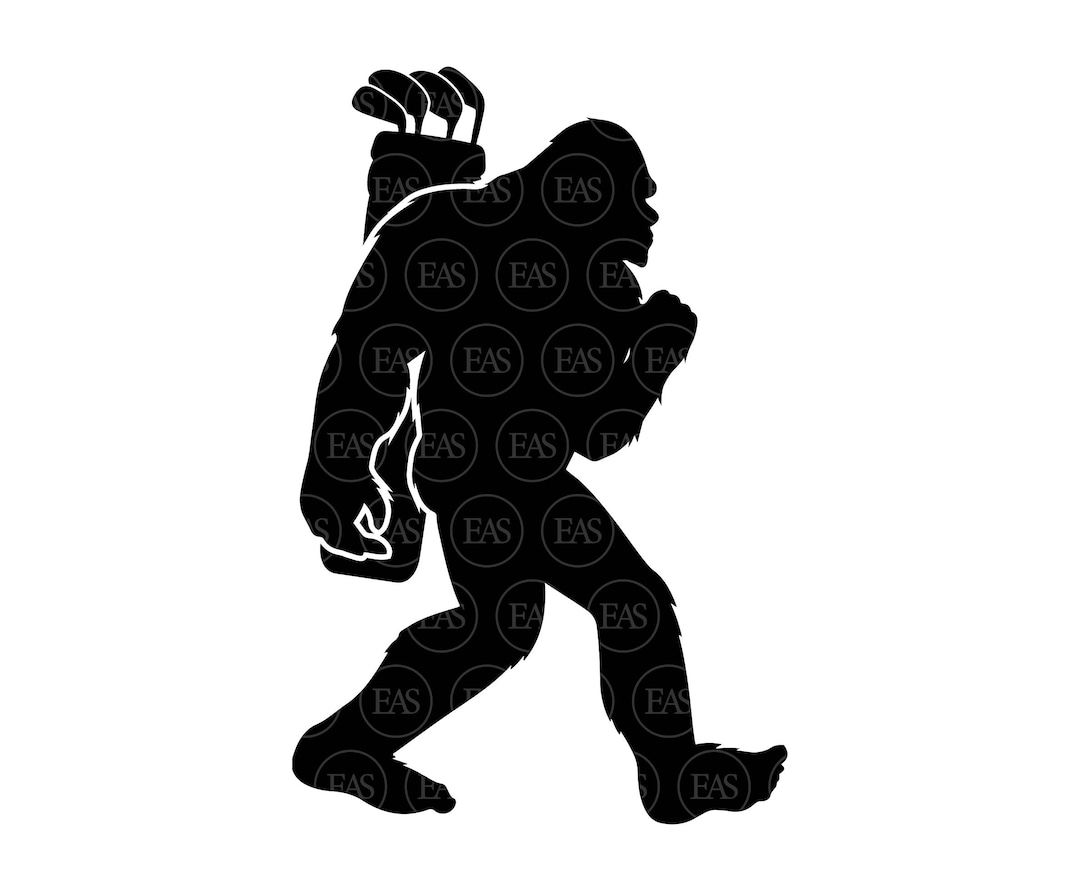 Bigfoot Svg, Golf Svg, Golfer Big Foot Svg, Sasquatch, Yeti. Vector Cut ...