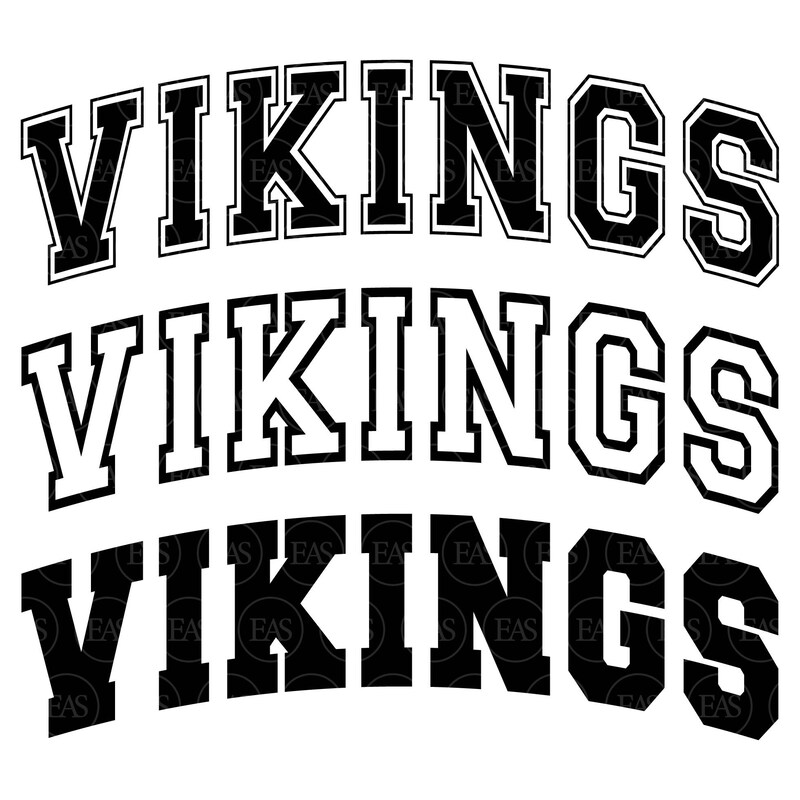 Mn Vikings Font - Etsy