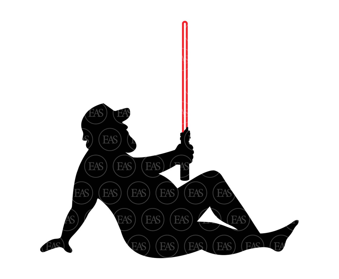 Mudflap Guy Svg Red Lightsaber Svg Fat Chubby Man Svg Thick - Etsy