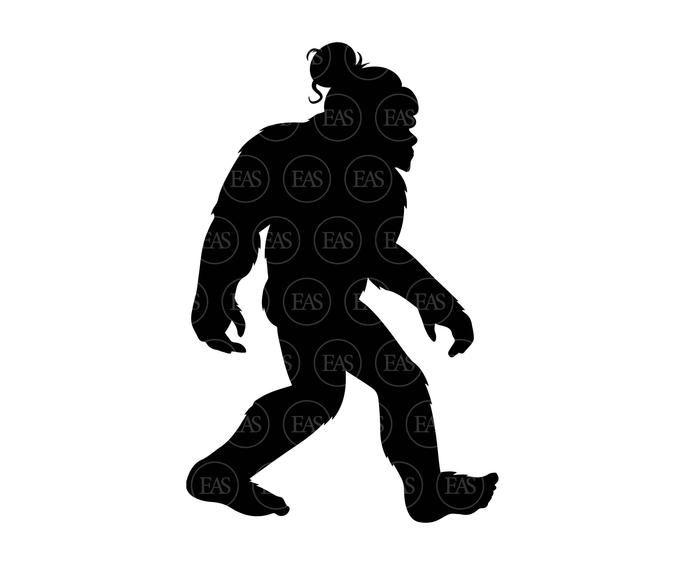 Bigfoot Messy Bun Svg Bigfoot Mom Svg Yeti Mama Svg Etsy Hong Kong
