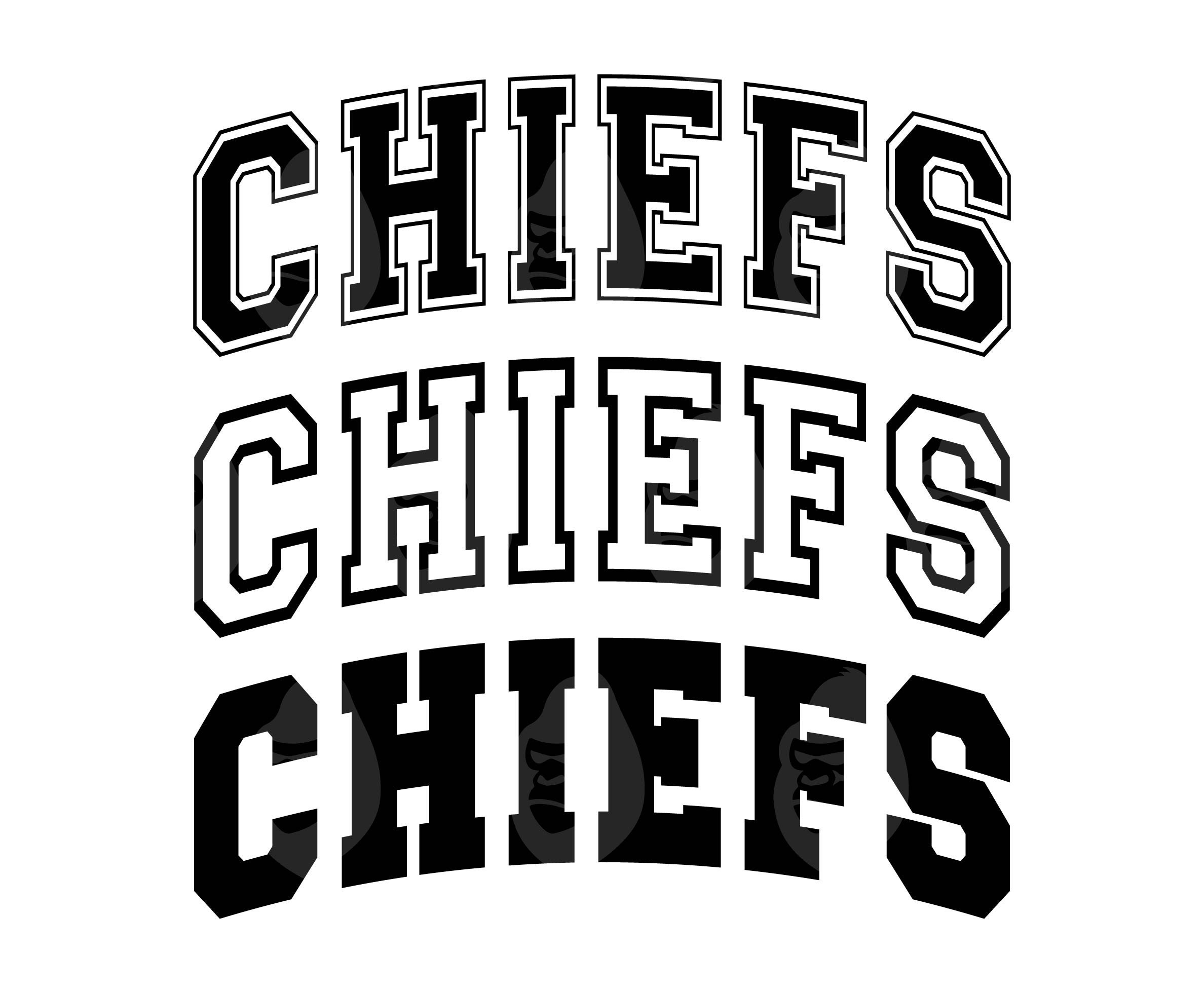 Chiefs Svg, Chiefs Arched Varsity Font, Go Chiefs Png, Chiefs Jersey ...