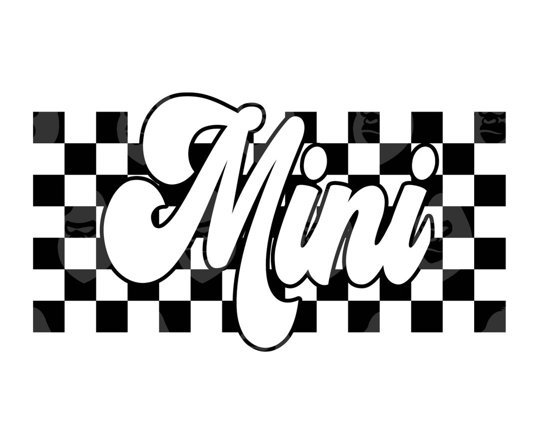 Retro Checkered Mini Svg, Mini Png, Mom Life Svg, Mother's Day, Mini T ...