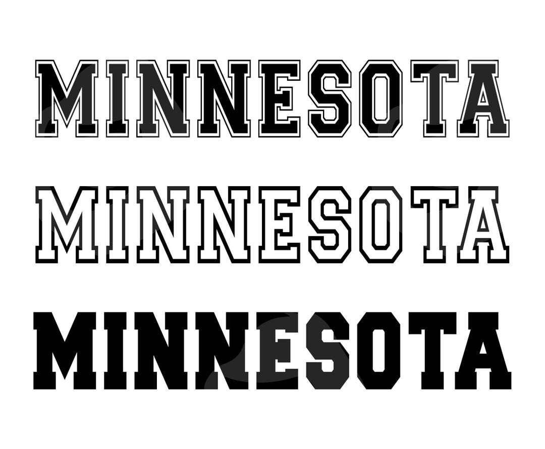Minnesota Svg, Minnesota Varsity Png, College Font Text, America State ...