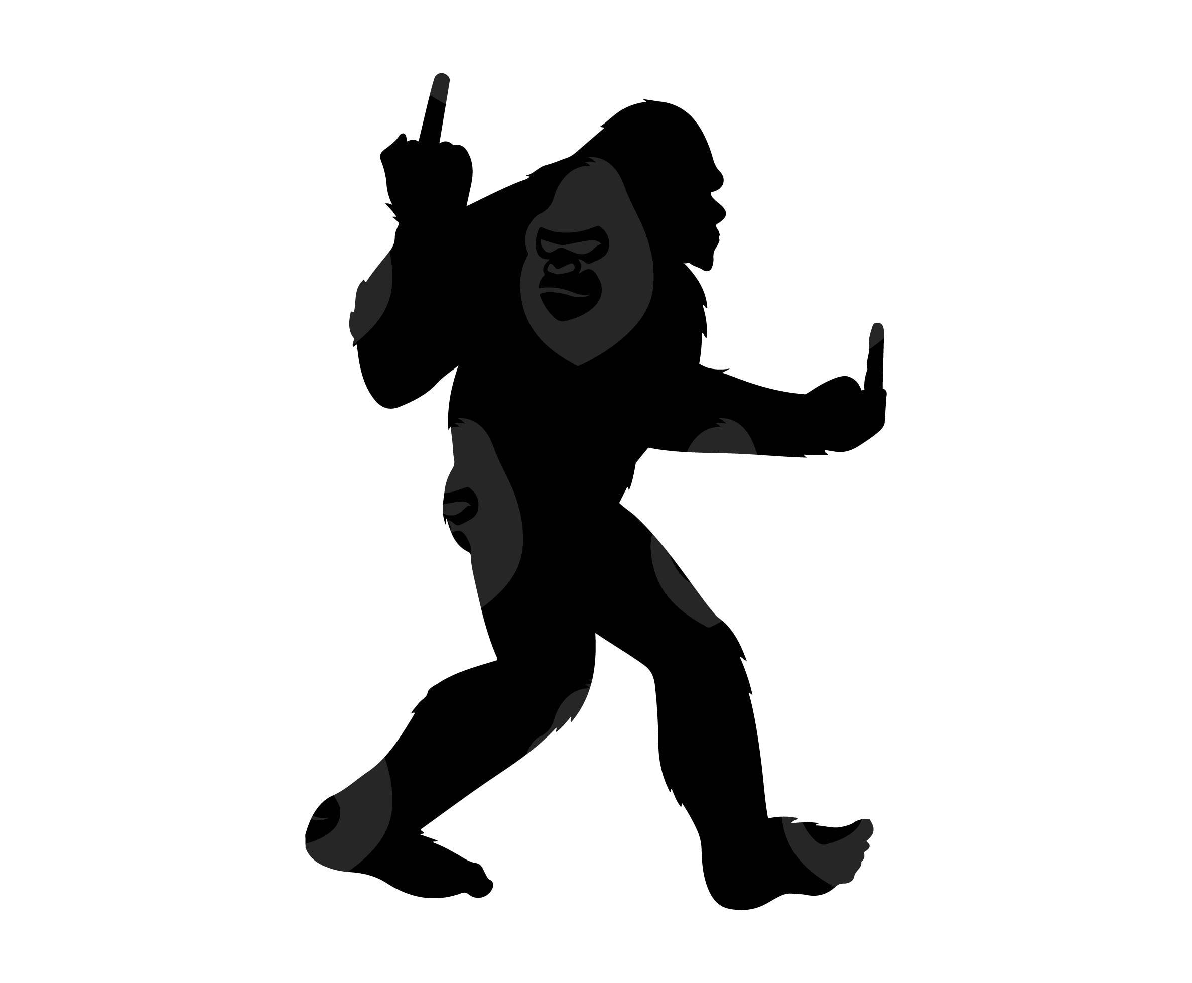 Bigfoot Middle Finger Svg, Big Foot Png, Yeti Svg, Sasquatch Svg ...