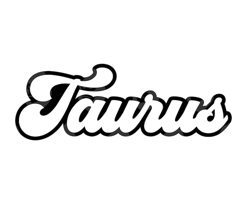 Taurus Svg, Taurus Png, Cursive Script Font, Zodiac Signs, Horoscope ...