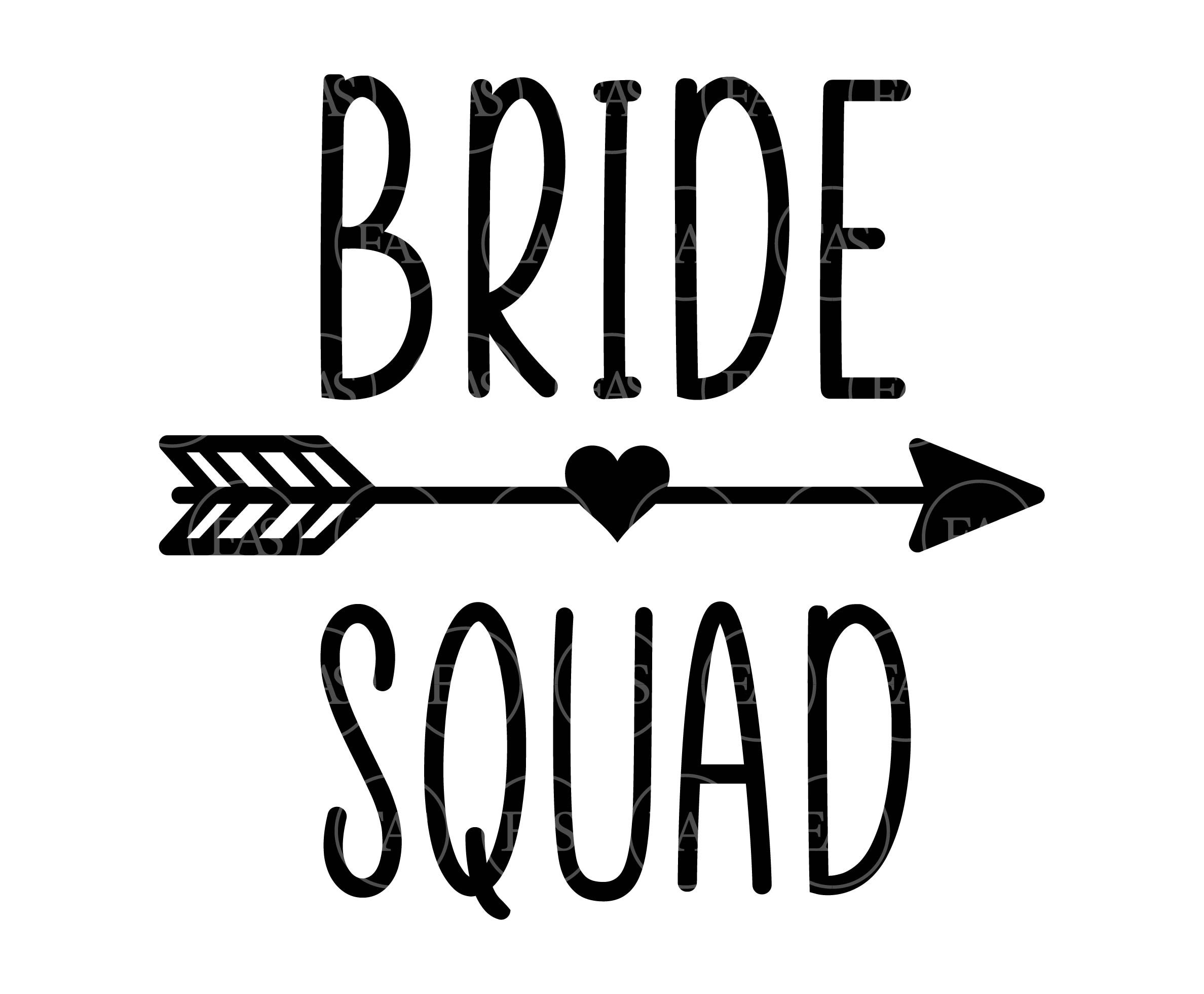 Bride Squad Svg Bach Party Svg Bridal Party Svg Bridal - Etsy Ireland