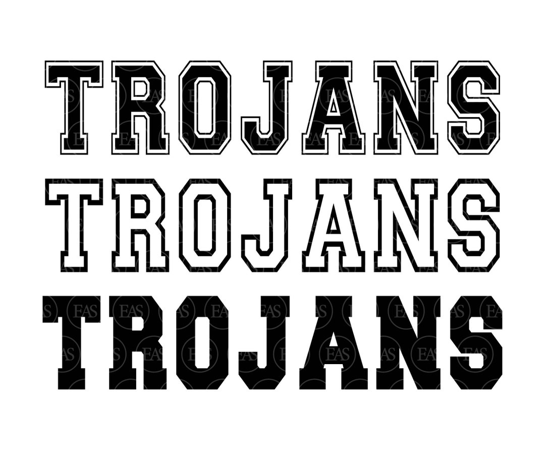 Trojans Svg, Trojans Varsity Font, Go Trojans Svg, Trojans Jersey ...