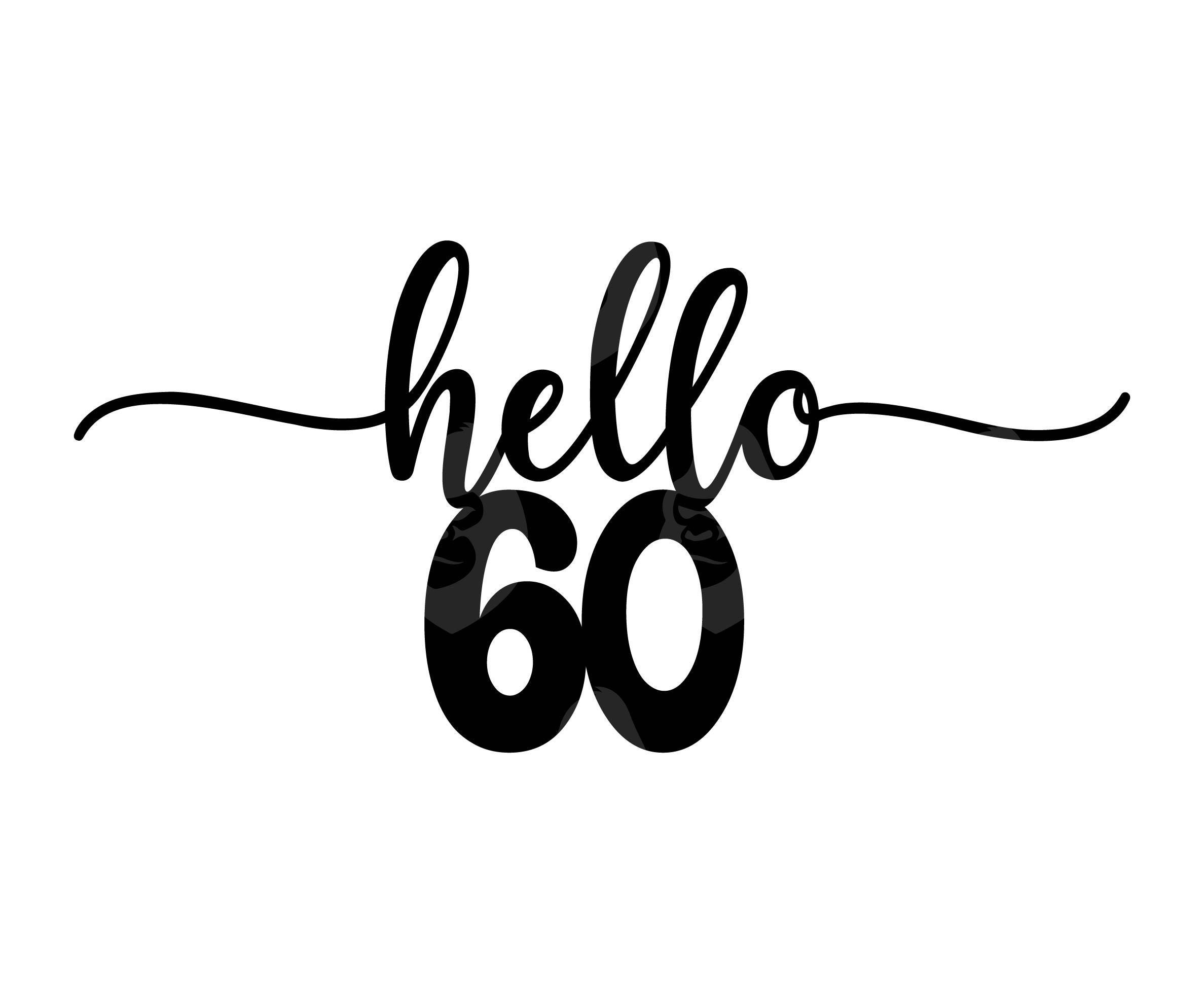 60th Birthday Party Stencils
