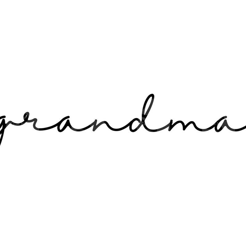 Grandma Script Font Svg - Etsy