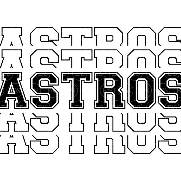 Astros Svg - Etsy