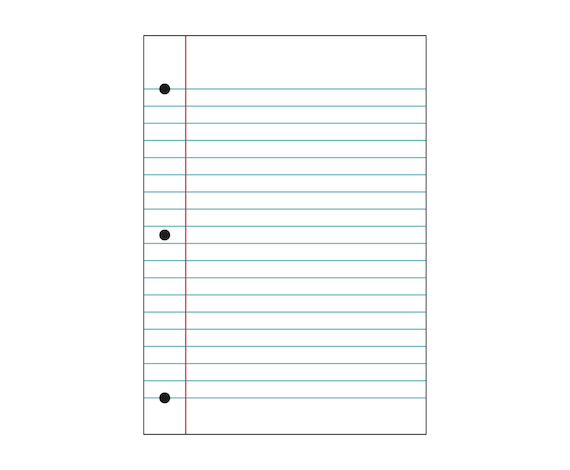 Notebook Paper Vector Png