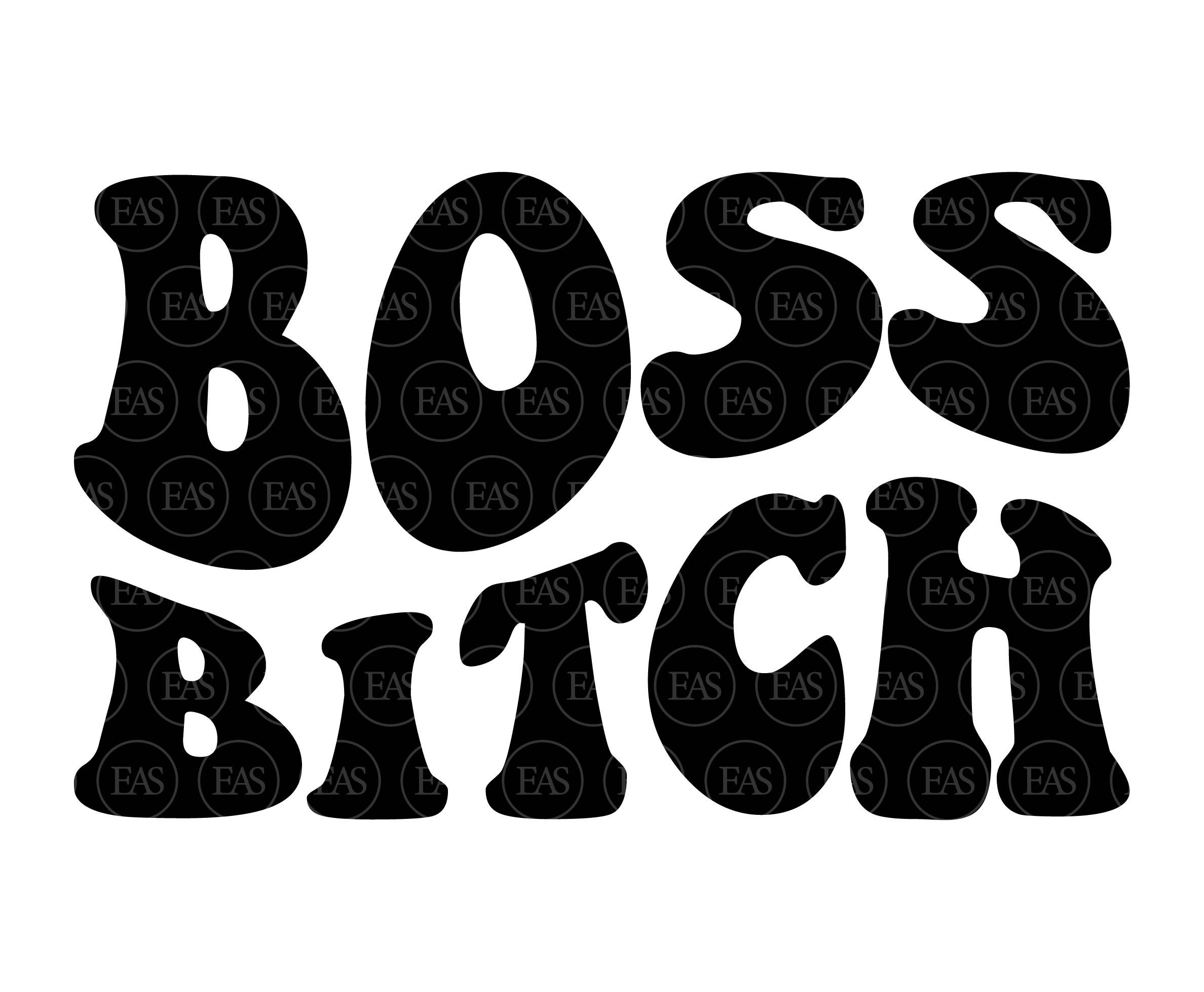 Boss Bitch Wavy Svg Boss Lady Svg Boss Babe Retro Vintage. - Etsy UK