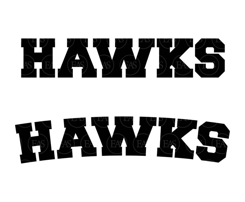Hawks Svg, Go Hawks Svg, Hawks Sport Font, Hawks Jersey Font Svg ...