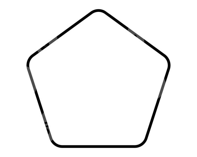 Pentagon Svg - Etsy