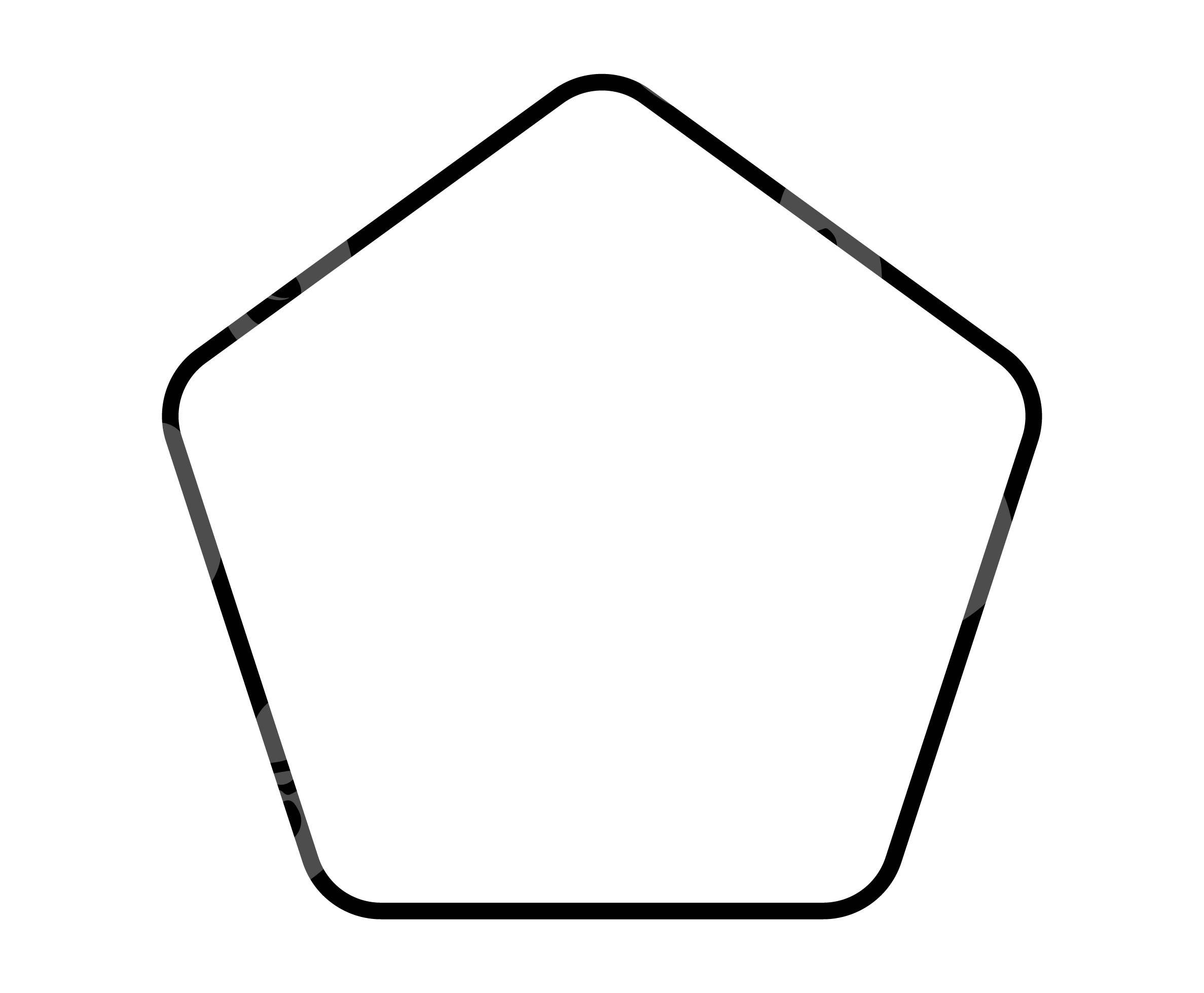 Rounded Pentagon Svg, Rounded Pentagon Square Png, Pentagon Frame ...