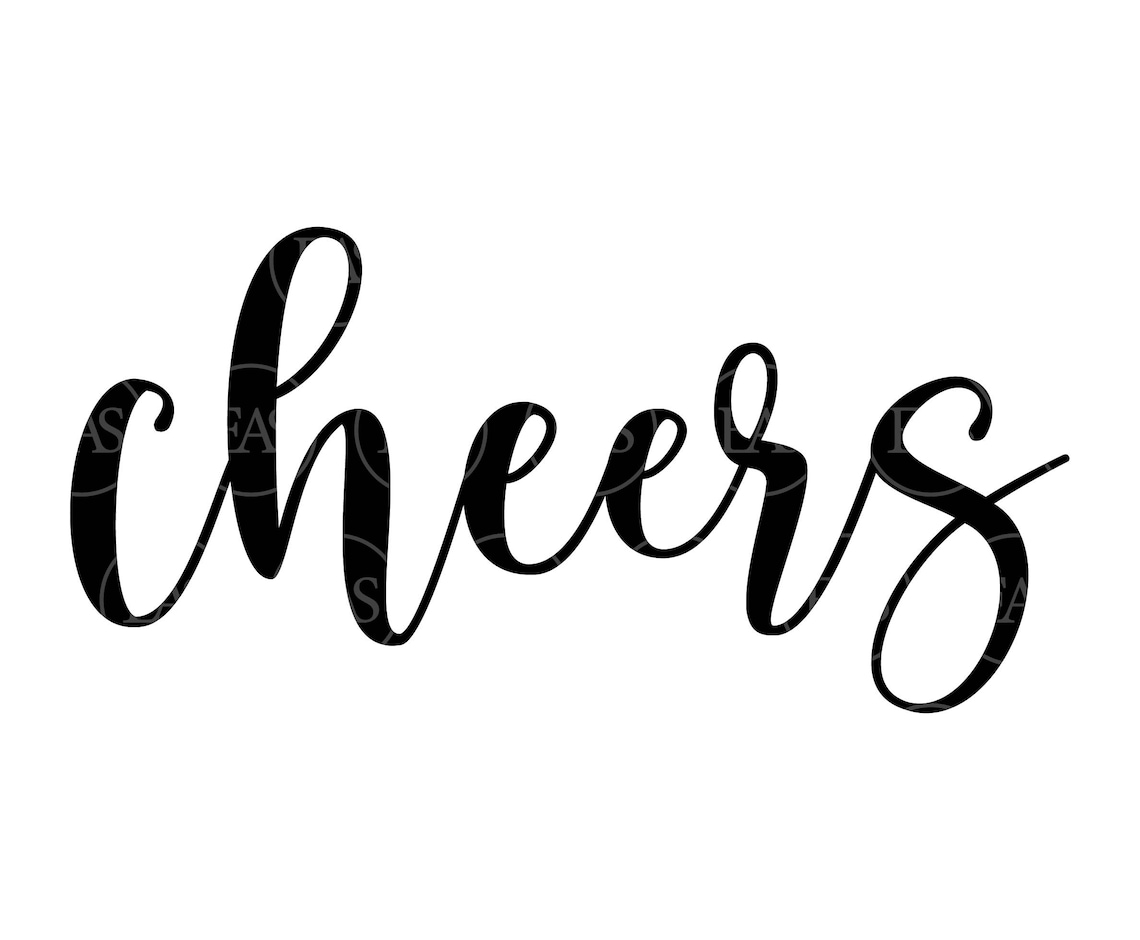 Cheers Svg, Drinking Svg, Christmas, Happy New Year. Vector Cut File ...