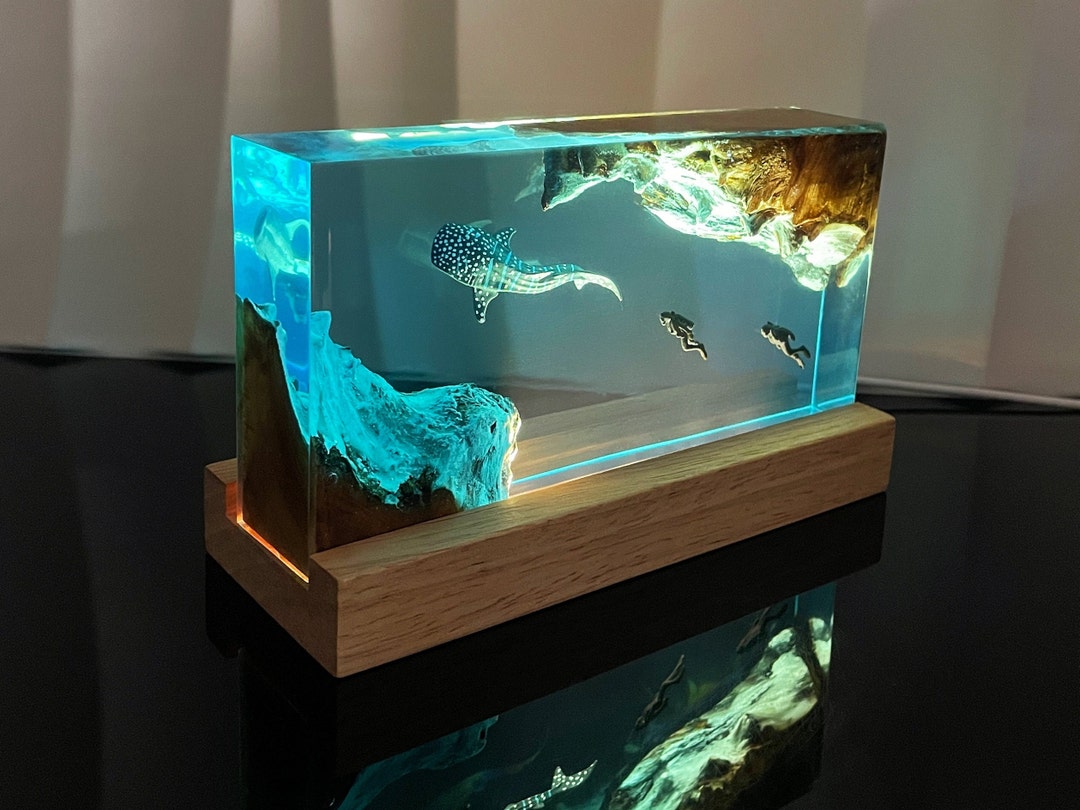 Whale Shark Cuboid Night Light, Home Decor, Personalized Gifts ...