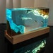 Whale Shark Resin Night Light, Father and Son Divers Explore the Ocean ...