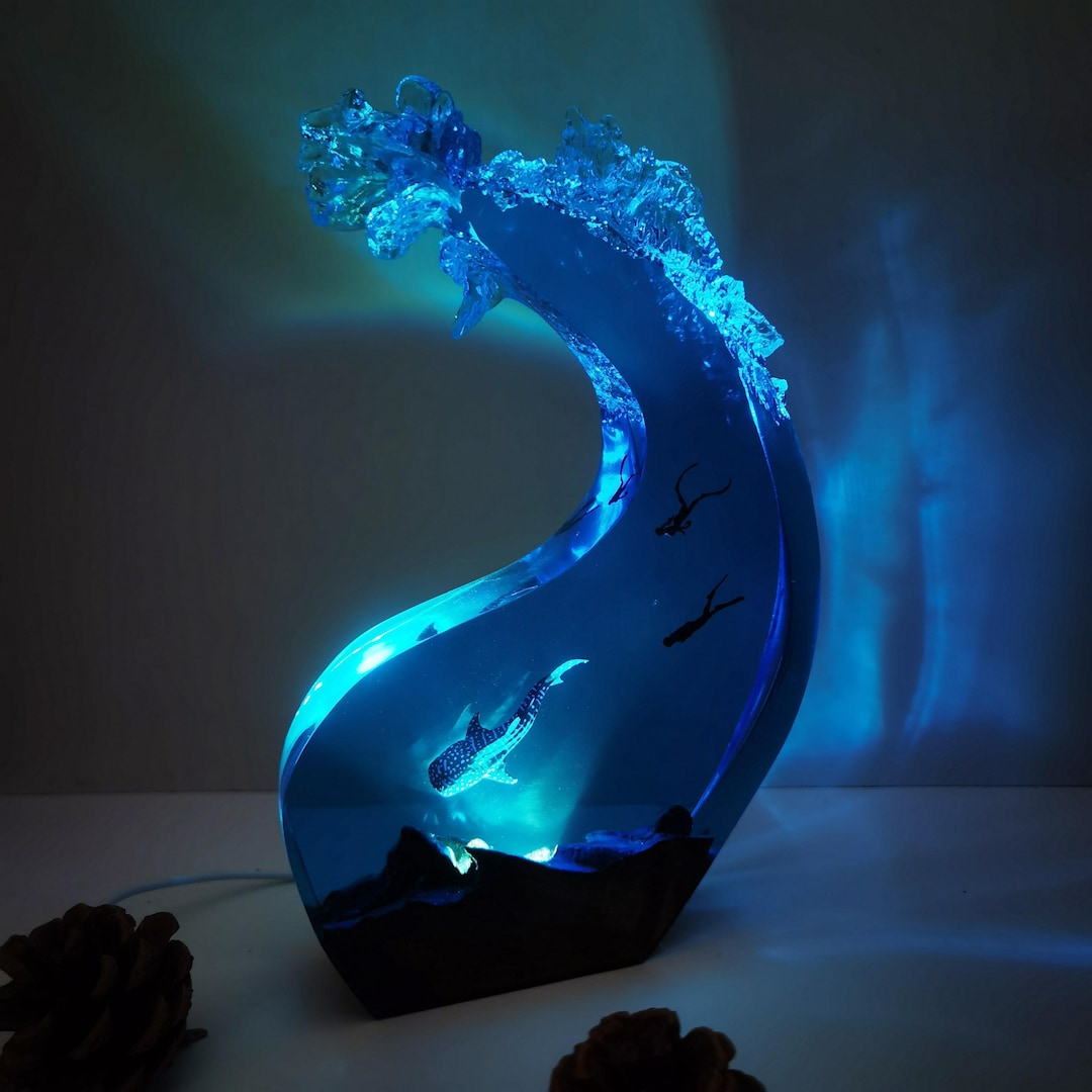 Whale Shark Art Lamp, Personalized Handicraft Diver Ornaments, Best ...