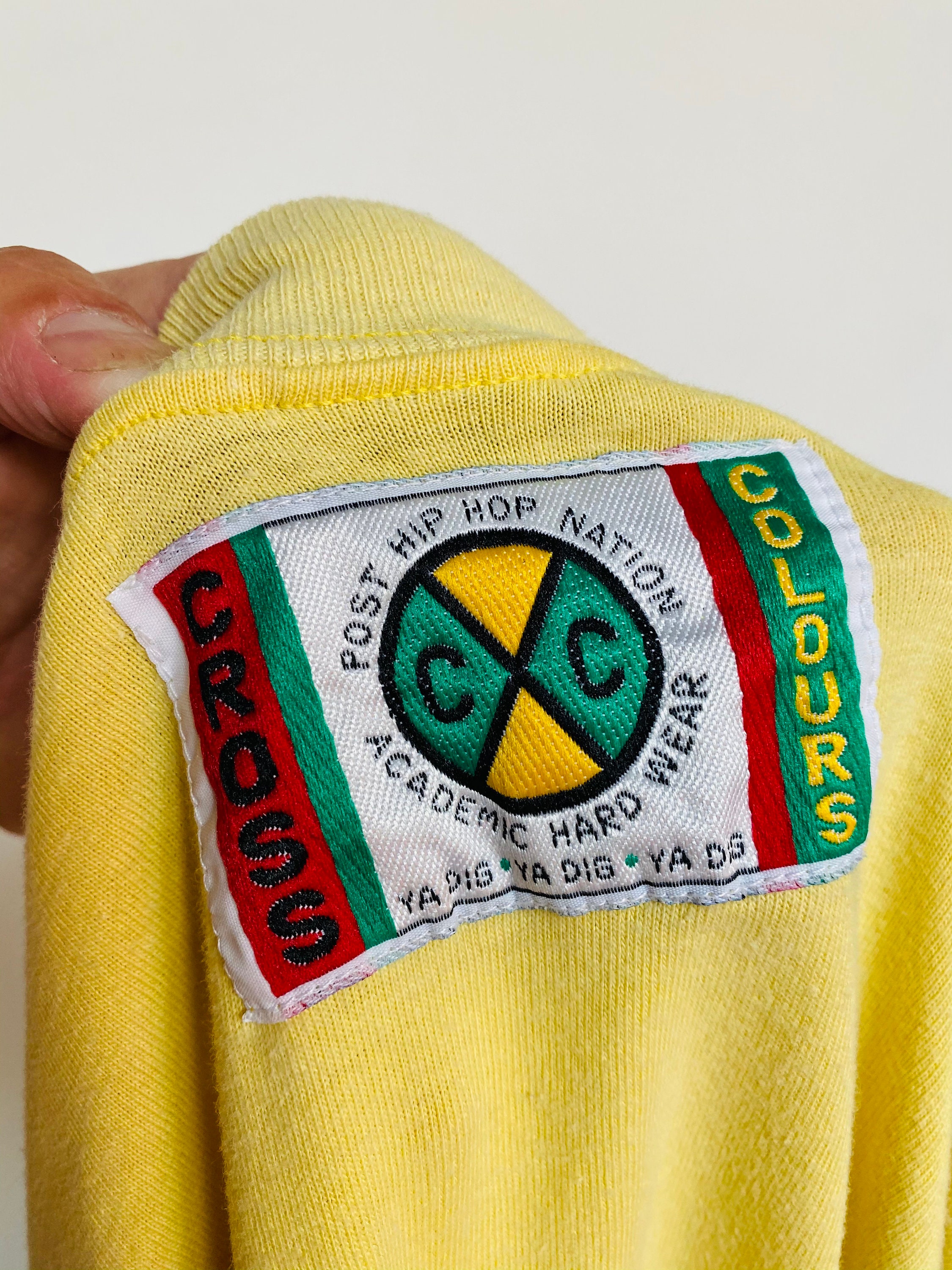 Vtg Cross Colors Camiseta/Cross Colours camiseta de manga larga/manga ...