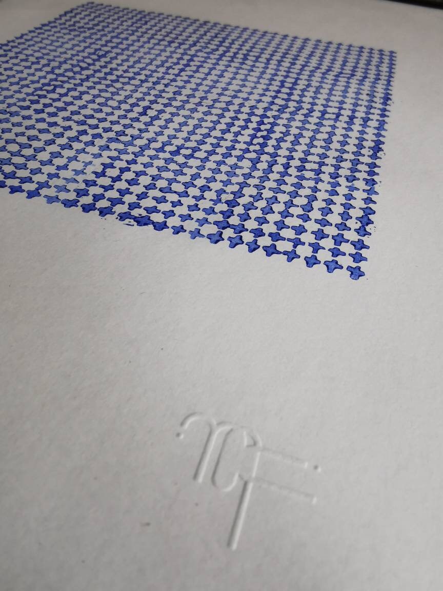 Engraving Linocut / Geometric Patterns / Interior Decoration / French ...