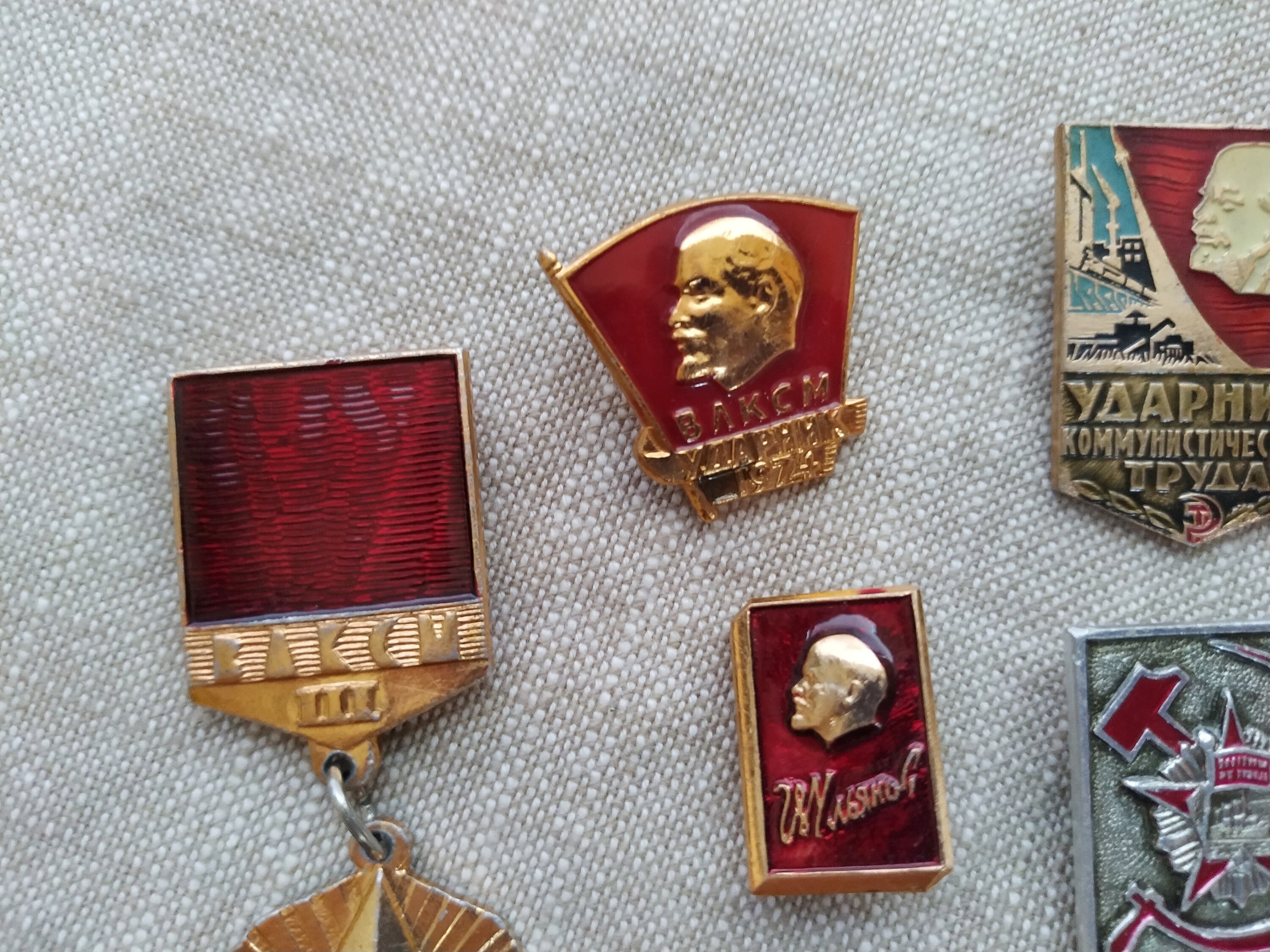 Soviet Enamel Pins. Vladimir Lenin Pin. Vintage Metal Badge. | Etsy