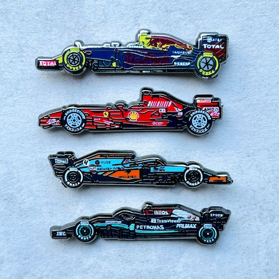 Formula 1 Enamel Pins: Mercedes Red Bull Mclaren Ferrari. - Etsy