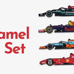 Formula 1 Enamel Pins: Mercedes, Red Bull, Mclaren, Ferrari. - Etsy