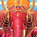 Red Ganesha Ganapati | Hindu God of Wisdom | Remover of Obstacles ...