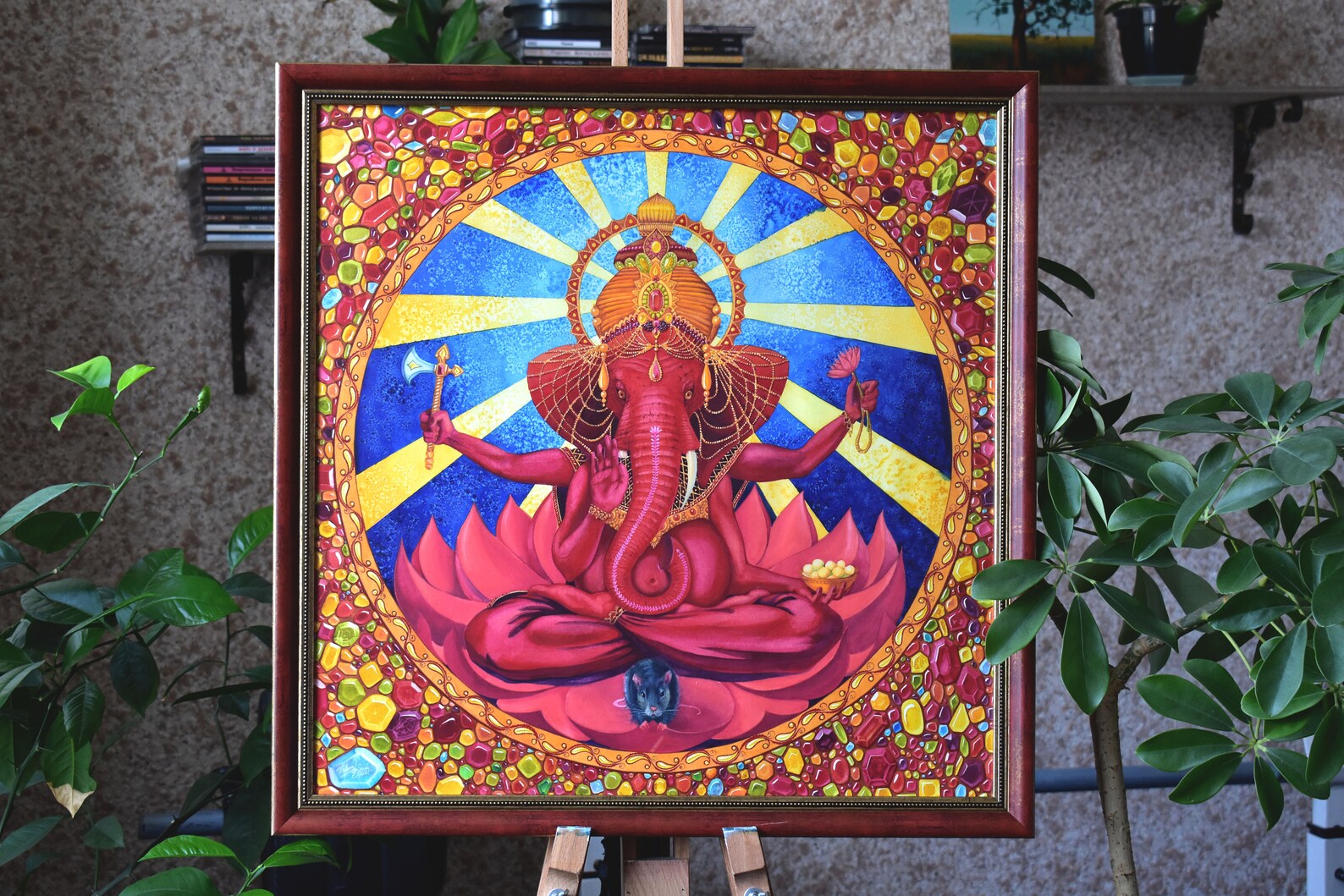 Red Ganesha Ganapati | Hindu God of Wisdom | Remover of Obstacles ...