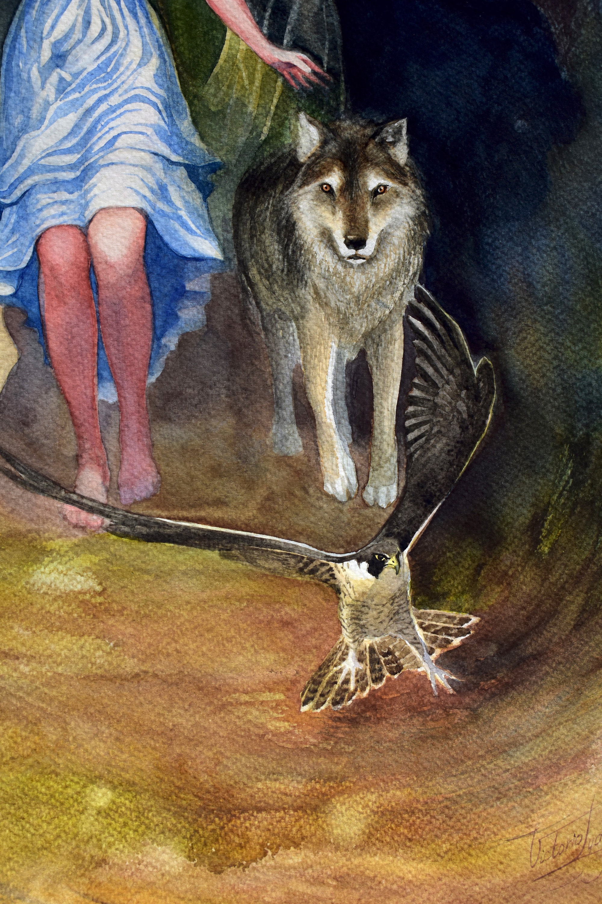 Greek Goddess of the Hunt Artemis Wilderness Full Moon Woman Symbolic ...