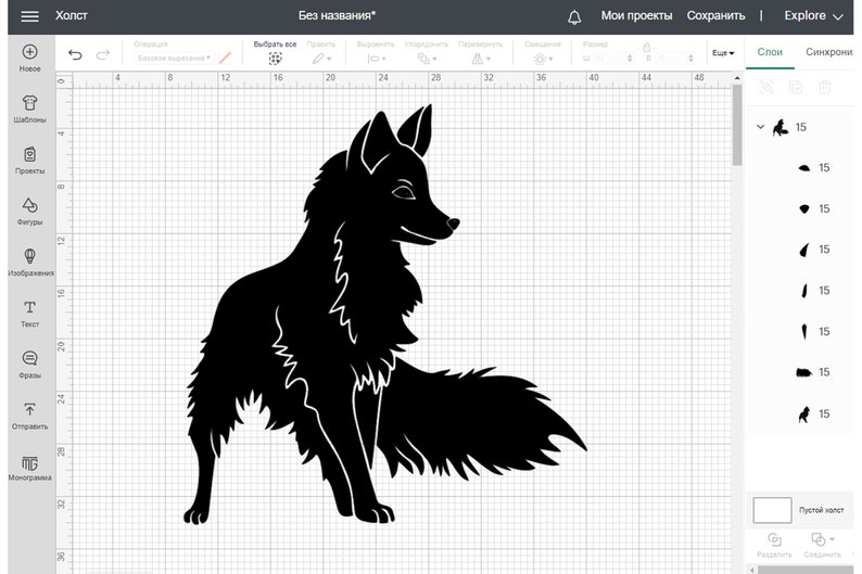 Fox Svg Dxf Png for Cricut Fox Clipart - Etsy