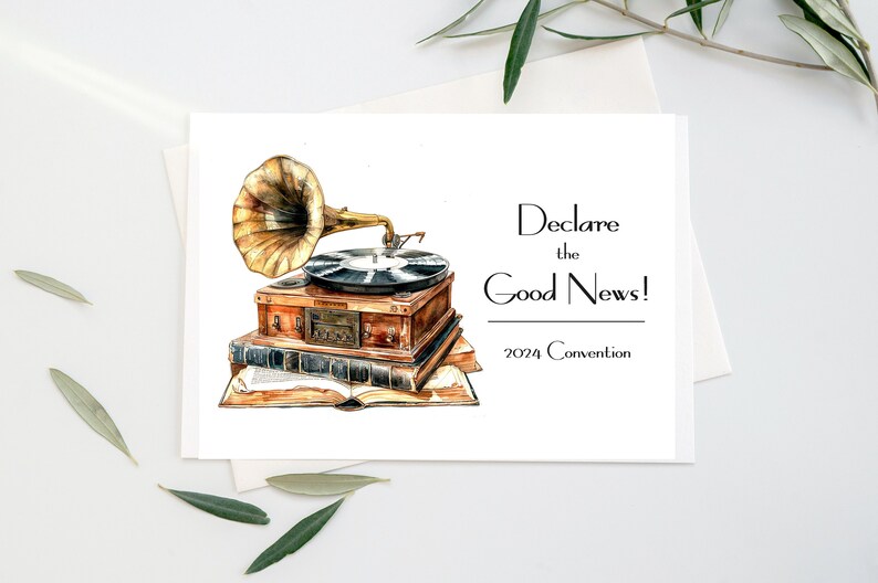 JW Printable Convention Card 2024, A6 Card, 5,8x8,3 Inch, Instant ...